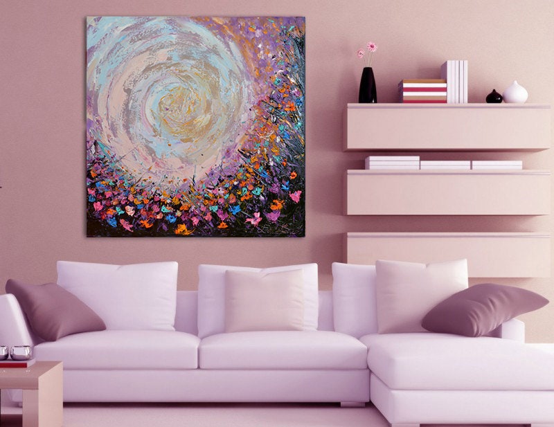 Extra Large Wall Art Abstract Oversize Huge Wall Art Mint - Etsy