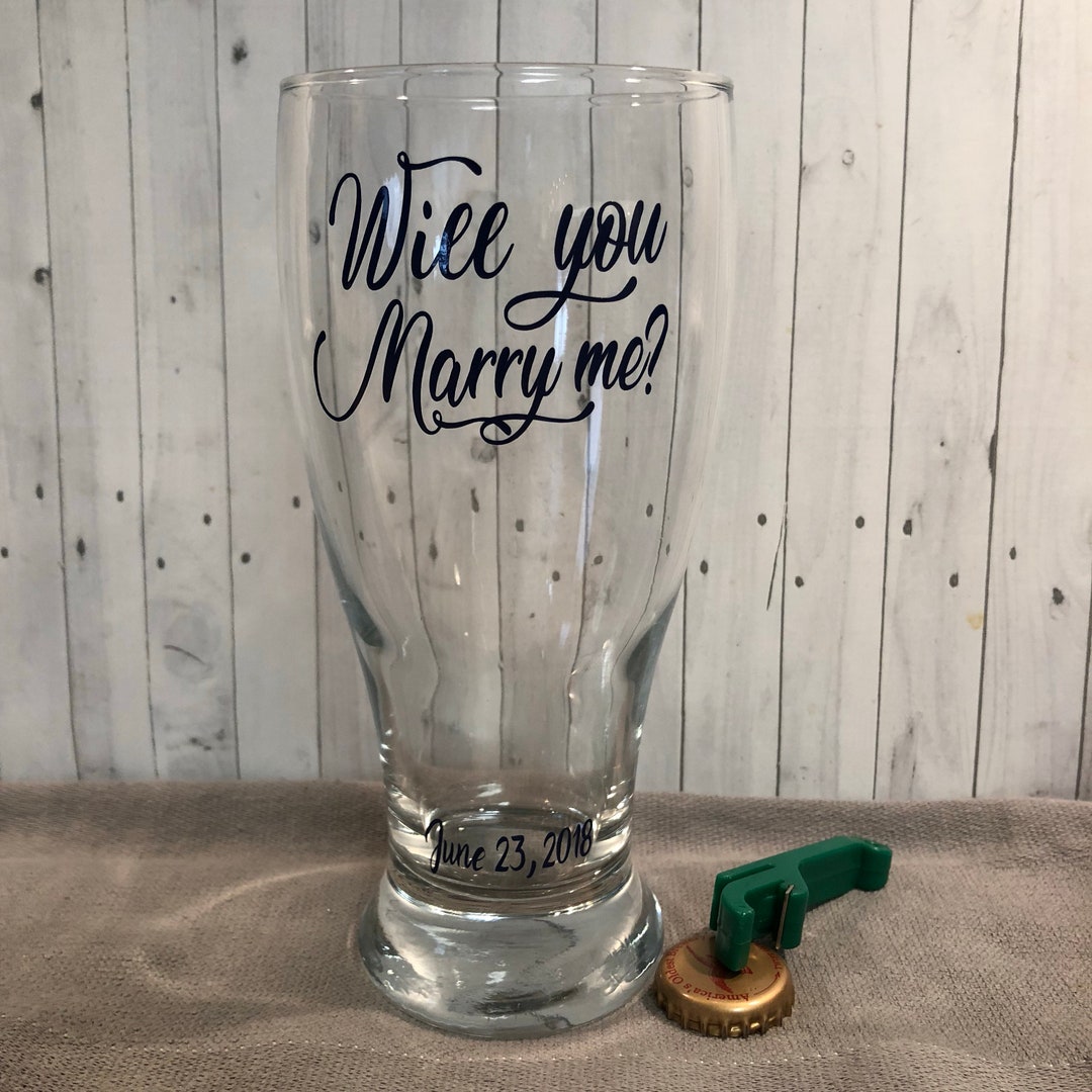 Will You Marry Me Glass Proposal Ideas Gift for Wedding - Etsy