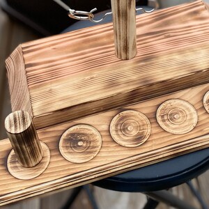 Ring Toss Game ALREADY ASSEMBLED Table Top Ring Toss Game, Handmade Rig ...