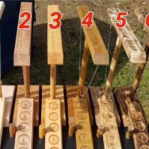 Ring Toss Game ALREADY ASSEMBLED Table Top Ring Toss Game, Handmade Rig ...