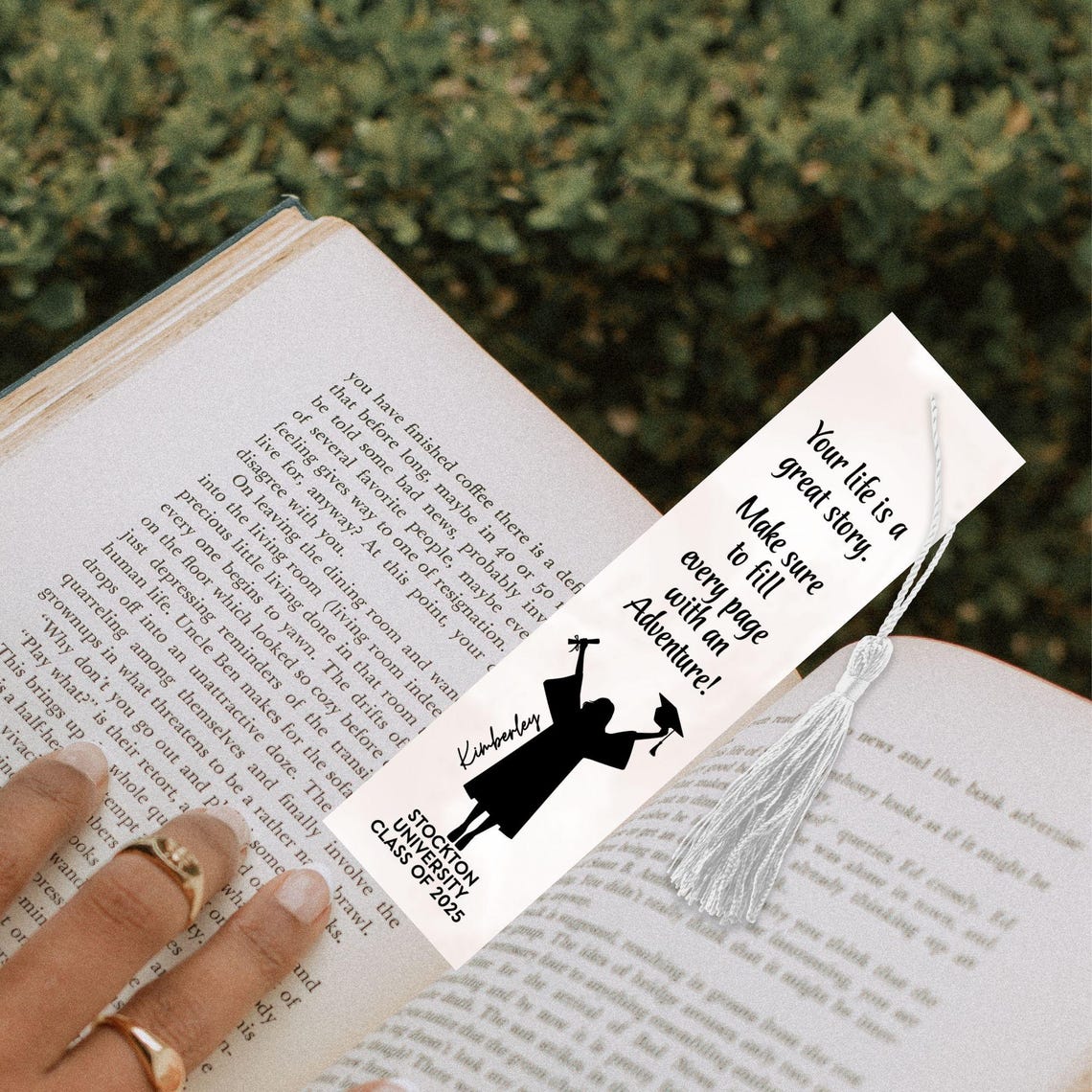 Graduation Bookmark, Personalized Custom Grad Gift, High School ...