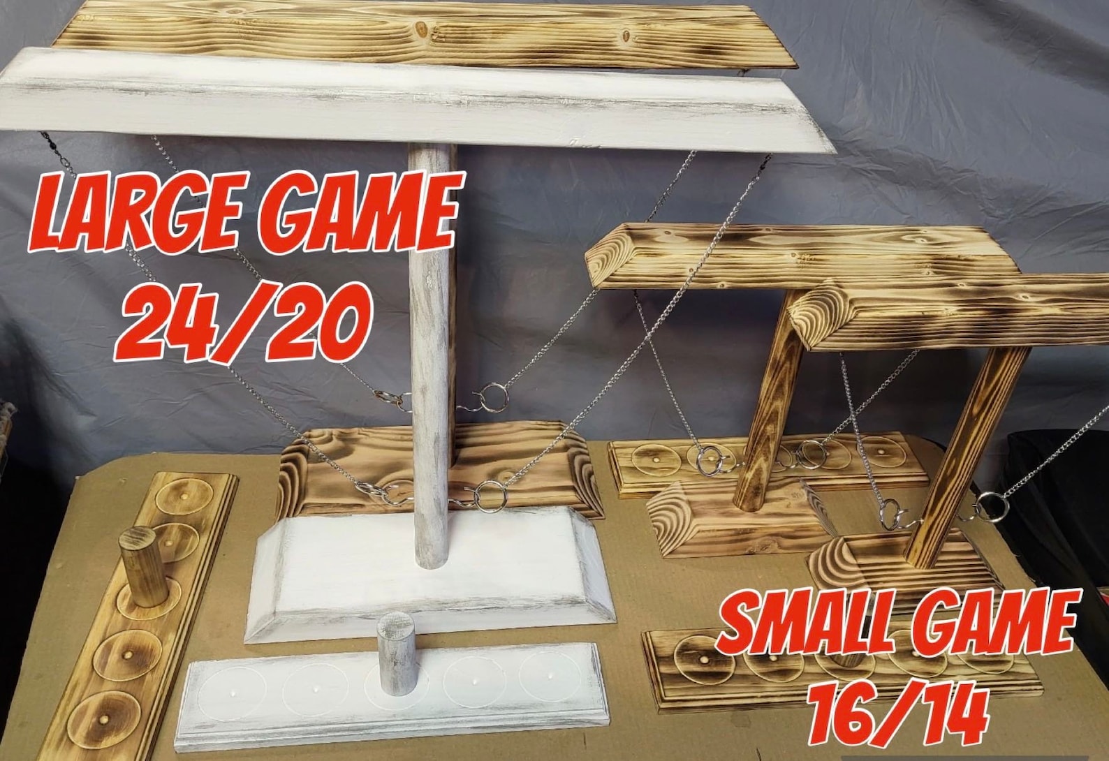 Ring Toss Game ALREADY ASSEMBLED Table Top Ring Toss Game - Etsy