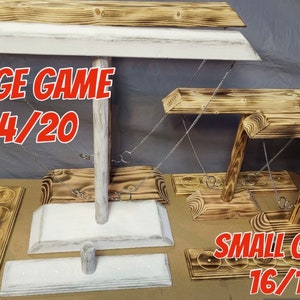 Ring Toss Game ALREADY ASSEMBLED Table Top Ring Toss Game, Handmade Rig ...