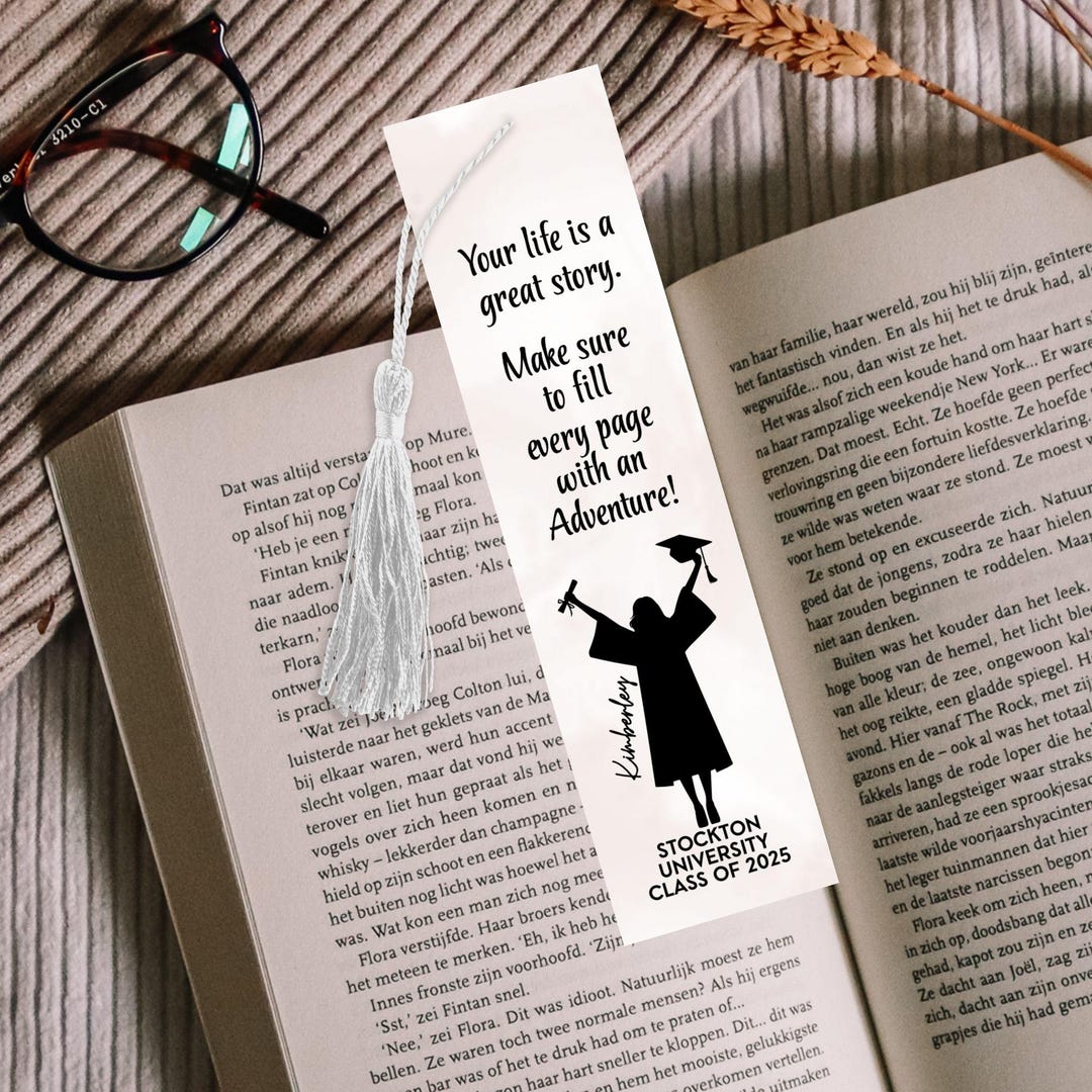 Graduation Bookmark, Personalized Custom Grad Gift, High School ...
