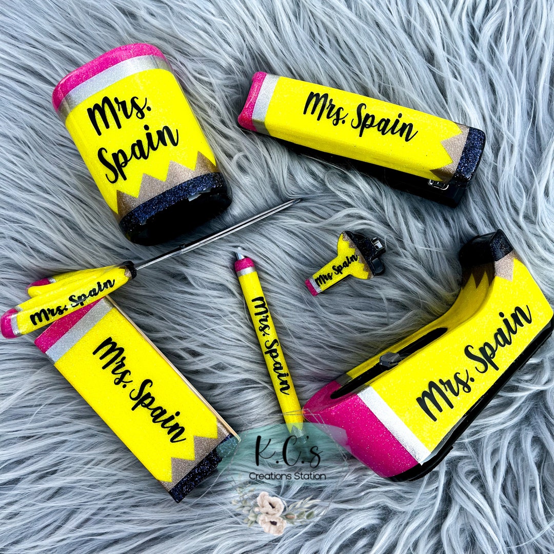 Glitter Pencil Stapler, Glitter Pencil Office Supplies, Glitter Pencil ...