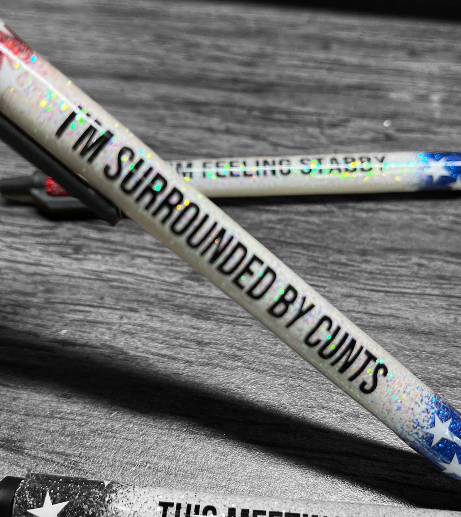 Glitter Pens Funny Saying Pens Patriotic Funny Pens Gag | Etsy