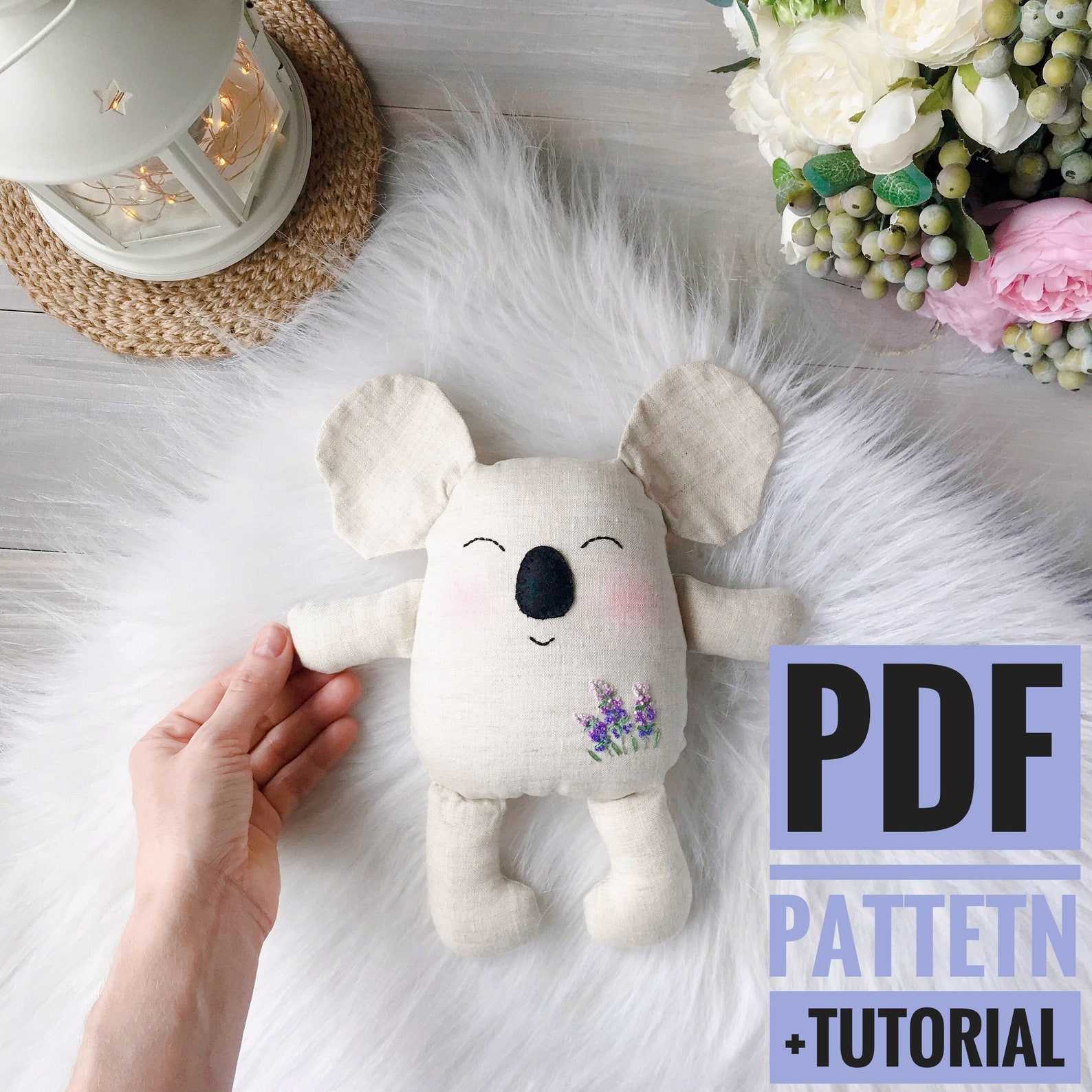 Koala Doll PDF Tutorial Sewing Pattern for Doll Koala DIY | Etsy