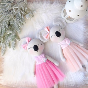 Stuffed Koala Doll Koala Bear Stuffed Animal Toy Linen Toy - Etsy