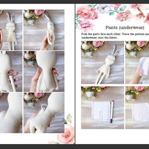 Bunny Doll PDF Tutorial Sewing Pattern for Doll Rabbit DIY Ready to ...