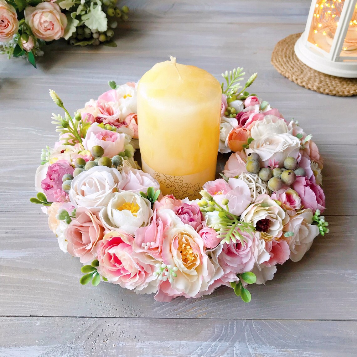 Flower Wreath Cute Small Wreath Summer Wreath 98 Spring | Etsy