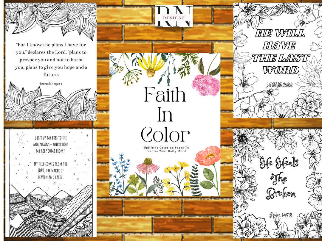 40 Coloring Page Book for Mental Health and Relaxation - Printable ...