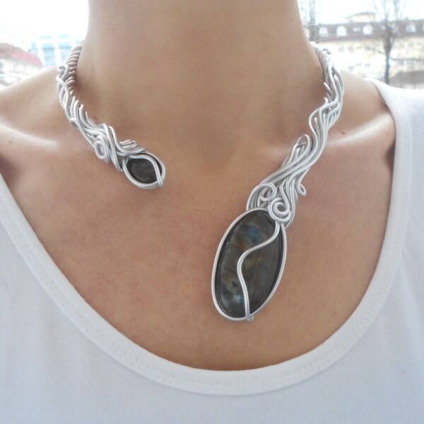 Wire Wrapped Collar - Etsy