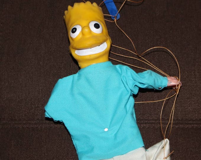Bart Simpson 1990s Marionette Puppet From Mexico Bart Homer Marge ...