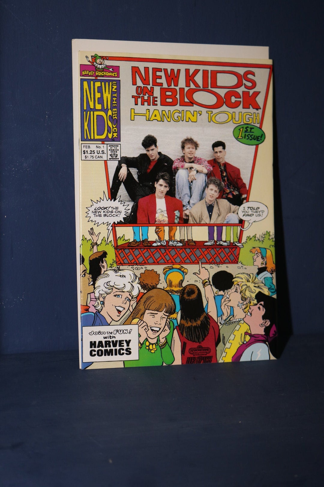 New Kids on the Block (1990) Comic Book Hangin' Tough NKOTB Rap Hip Hop ...