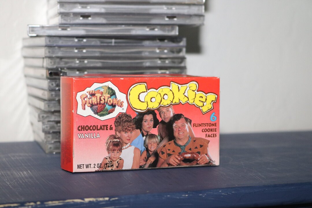 Flintstones Cookies 1993 Pigasaurus Full Box 1990s Movie John Goodman ...
