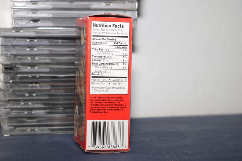 Flintstones Cookies 1993 Pigasaurus Full Box 1990s Movie | Etsy