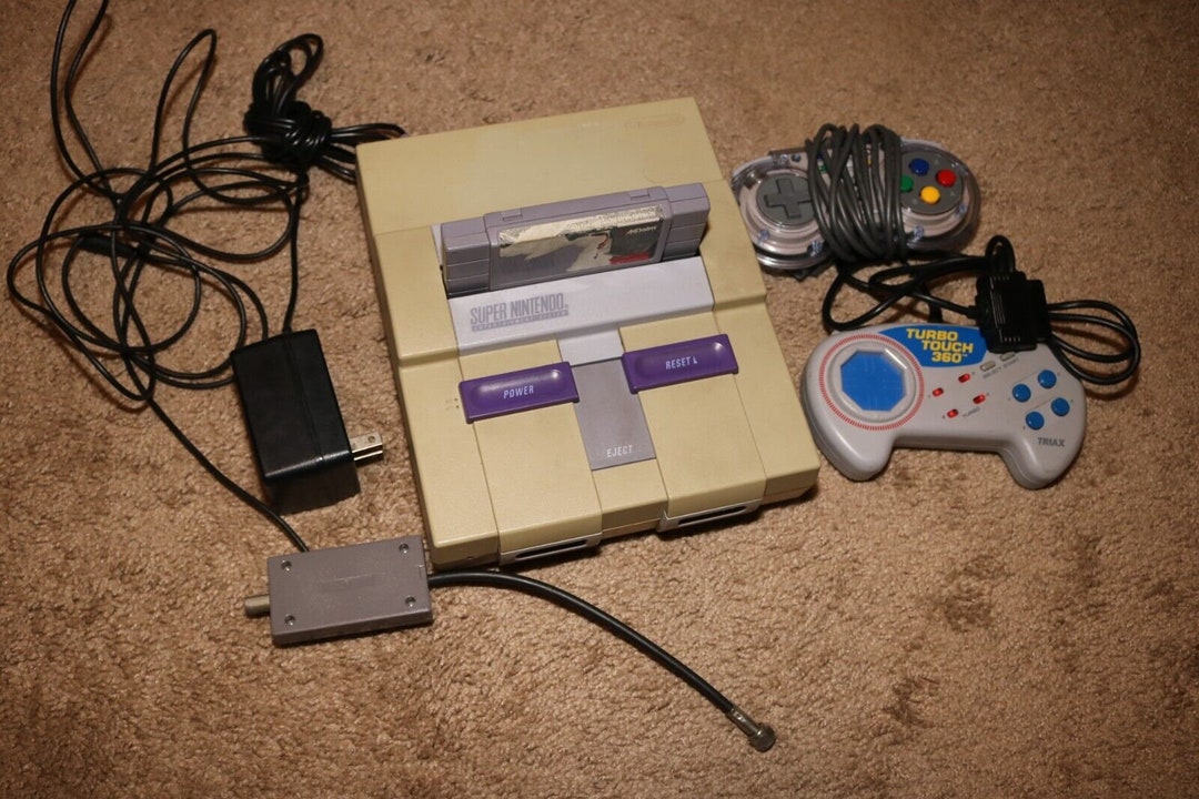 Super Nintendo SNES Video Game Console System TESTED Works Vintage ...
