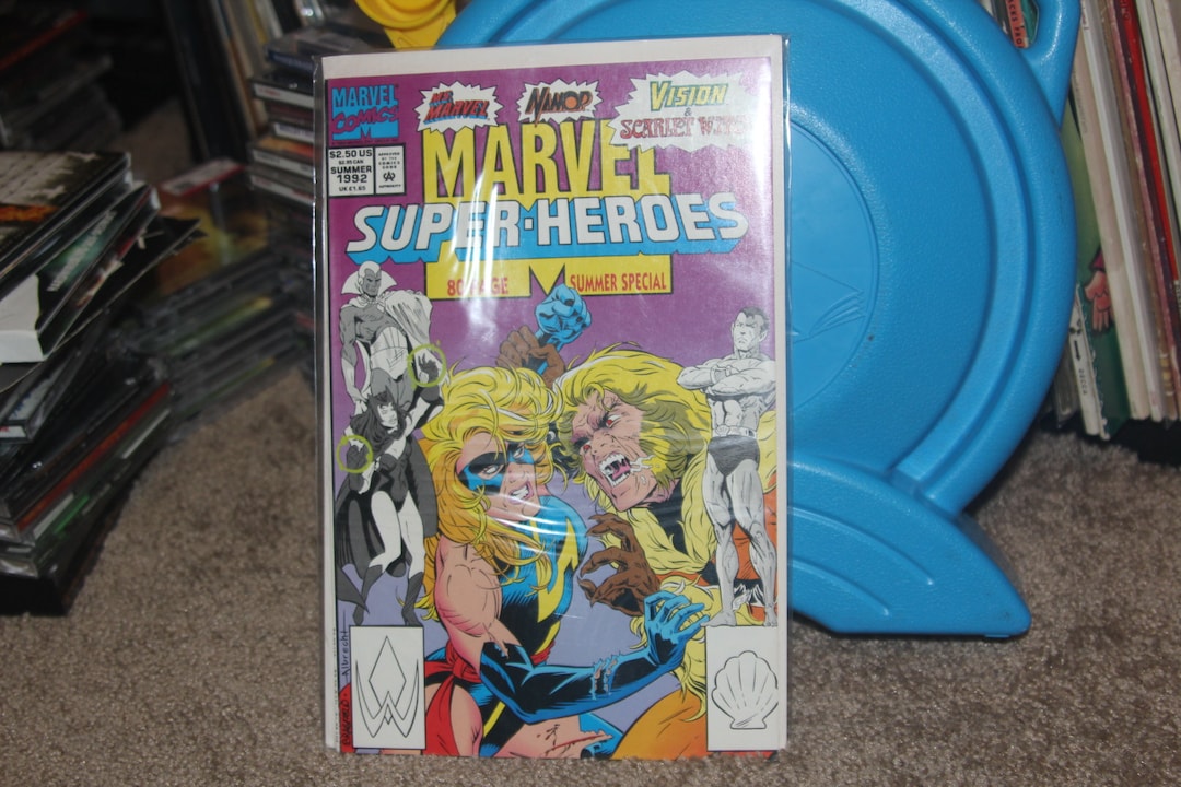 Marvel Super Heroes 1992 Comic Book 80 Page Summer Special Namor Vision ...