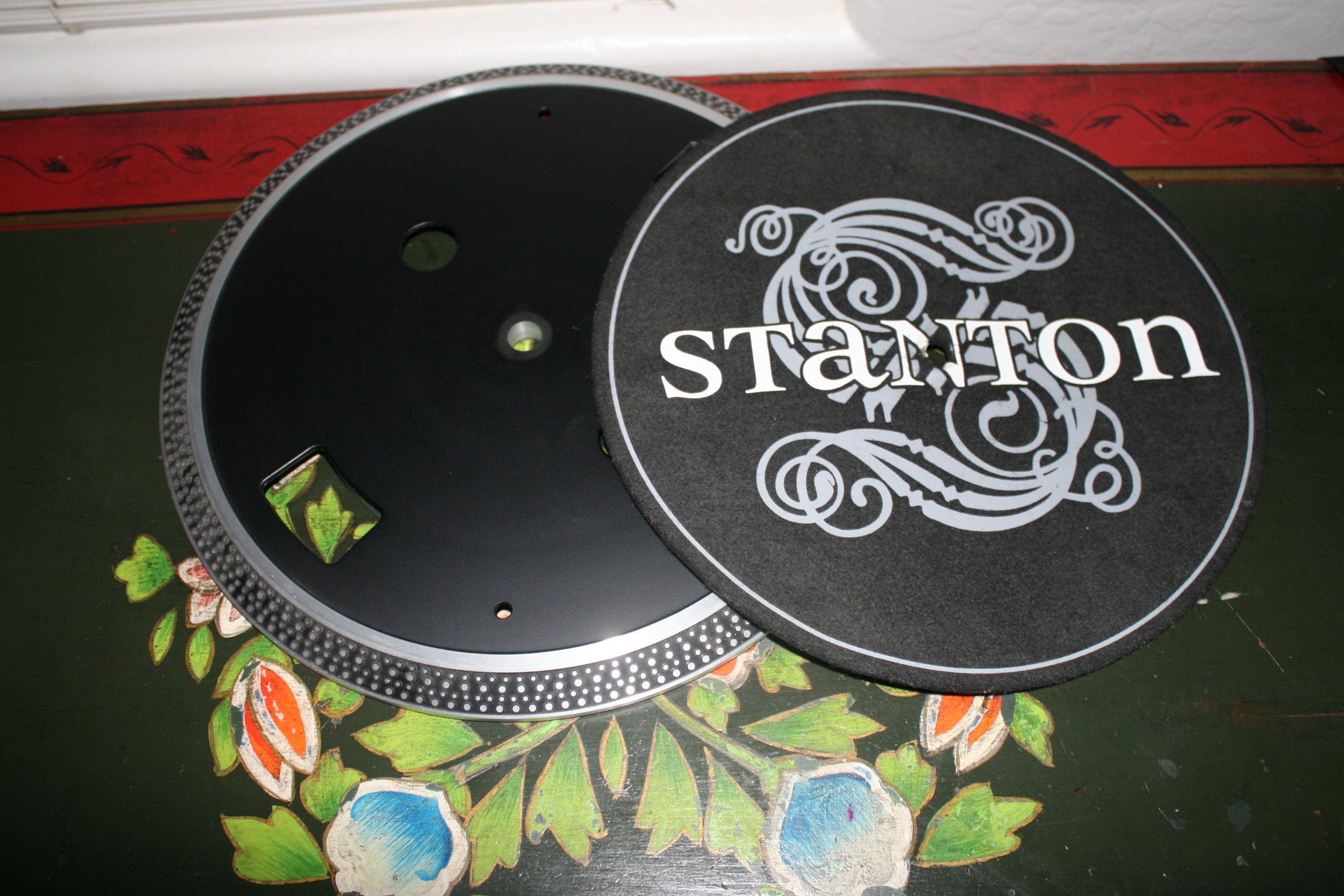 STANTON STR8-80 Platter With Scratch Felt Pad Cover Turntable - Etsy