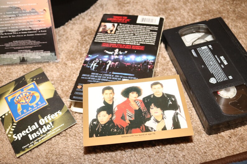 SELENA VHS Movie Quintanilla Pérez Perez Jennifer Lopez Edward James ...