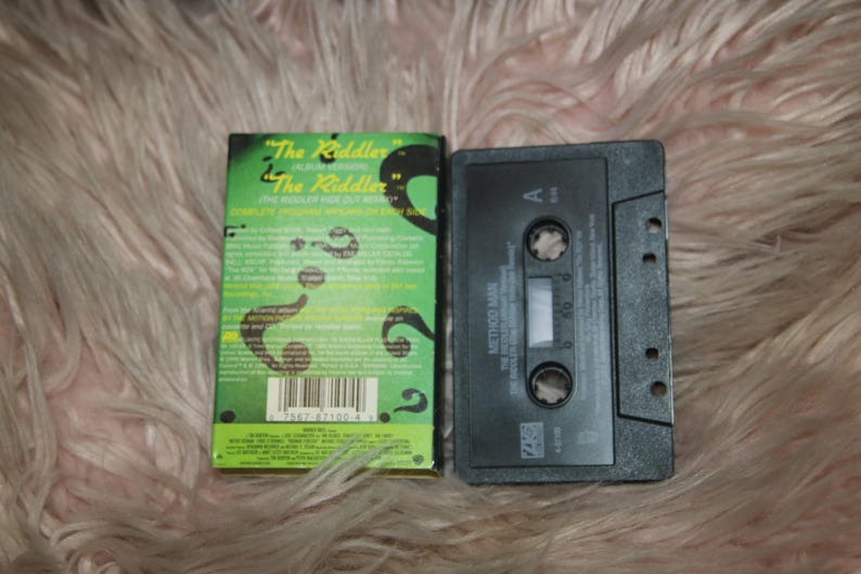 The Riddler Method Man 1990s Rap Cassette Tape Batman Wu Tang Clan ...