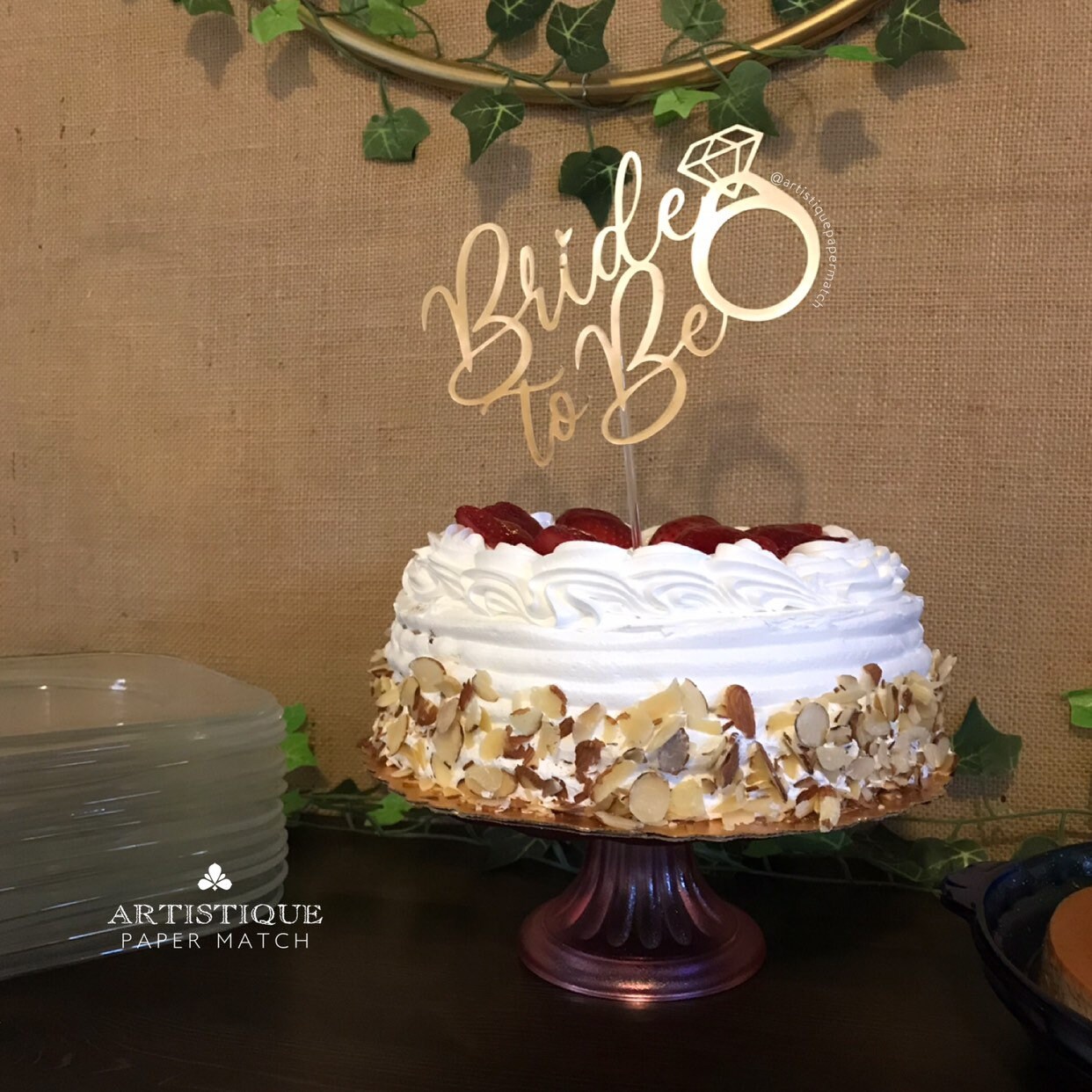 Bride to be Cake Topper Bridal Shower Cake Topper | Etsy