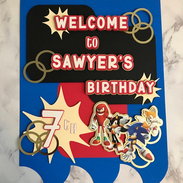 Sonic Hedgehog Door Sign - Etsy