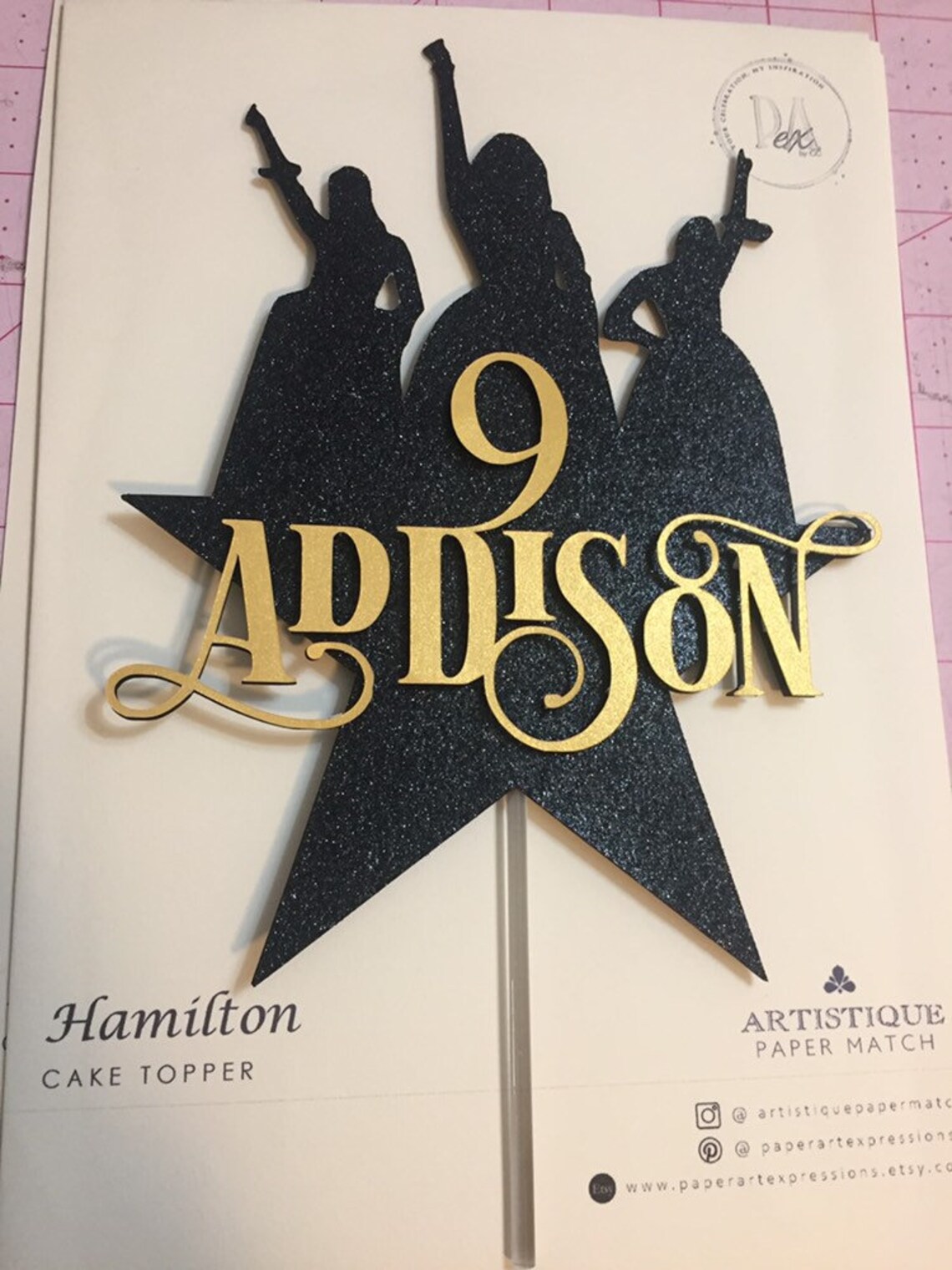 Hamilton Inspired Cake Topper Hamilton Musical Inspired Cake | Etsy