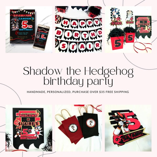 Shadow the Hedgehog - Etsy