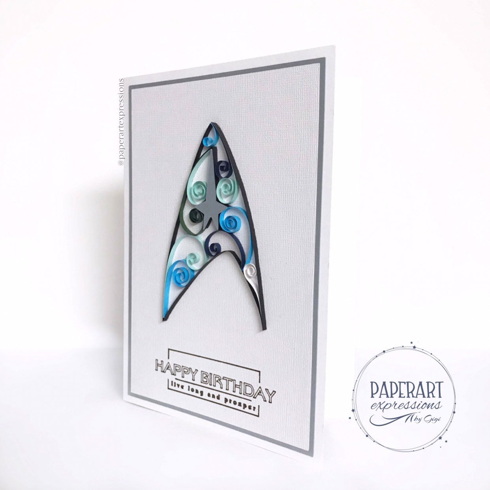 Star Trek Inspired Birthday Card Live Long and Prosper Card - Etsy