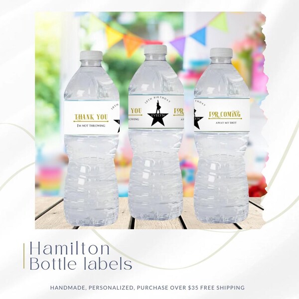 Hamilton Water Bottle - Etsy