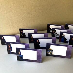 Descendants Food Tent Cards Inspired, Descendants Birthday Party ...
