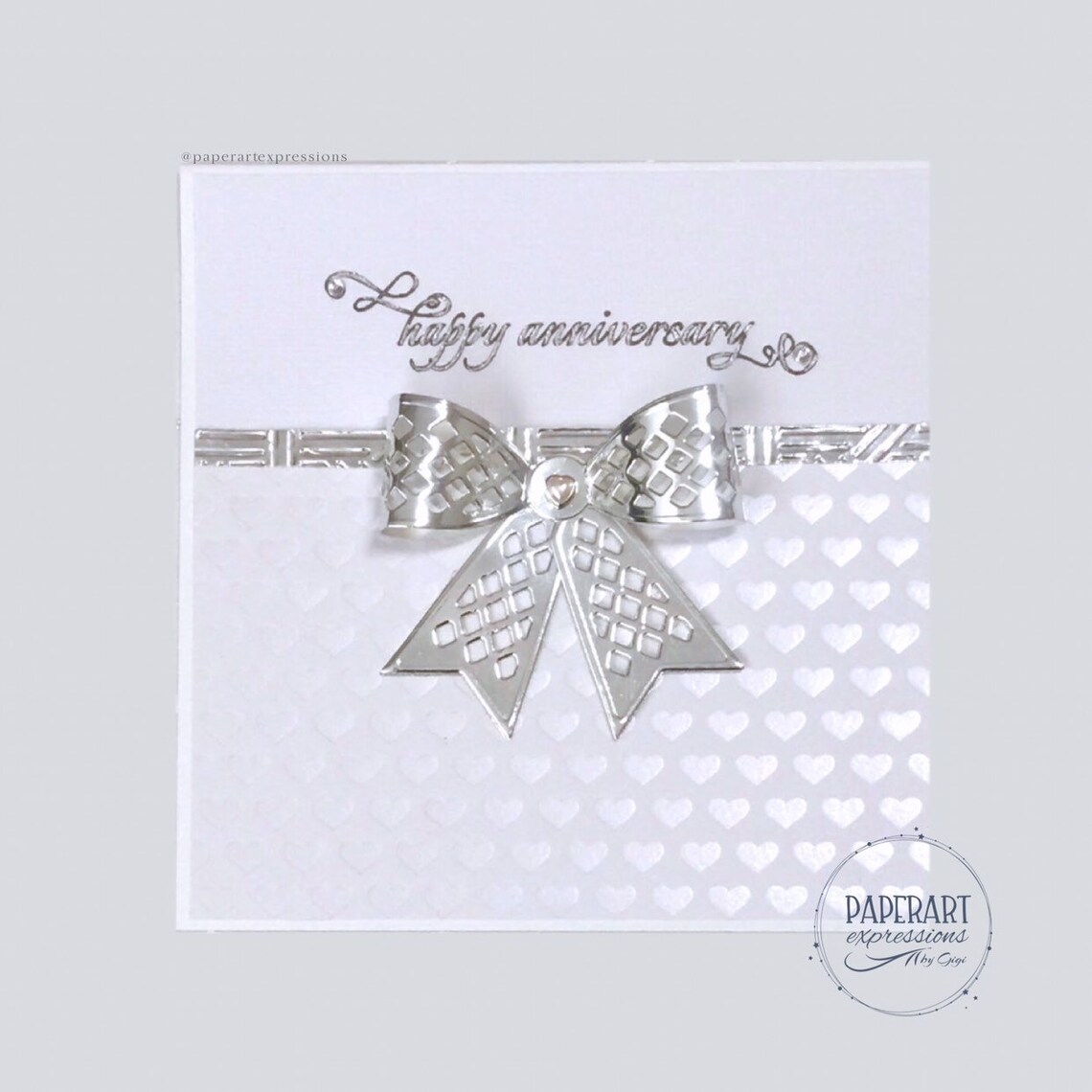 Anniversary Card Wedding Card Engagement Card Silver and - Etsy