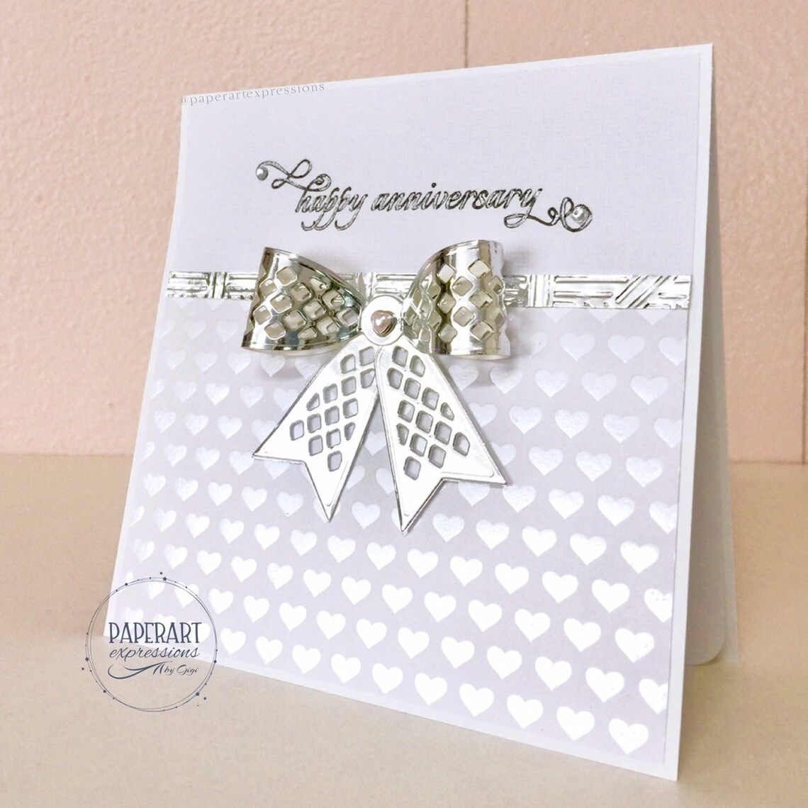 Anniversary Card Wedding Card Engagement Card Silver and - Etsy
