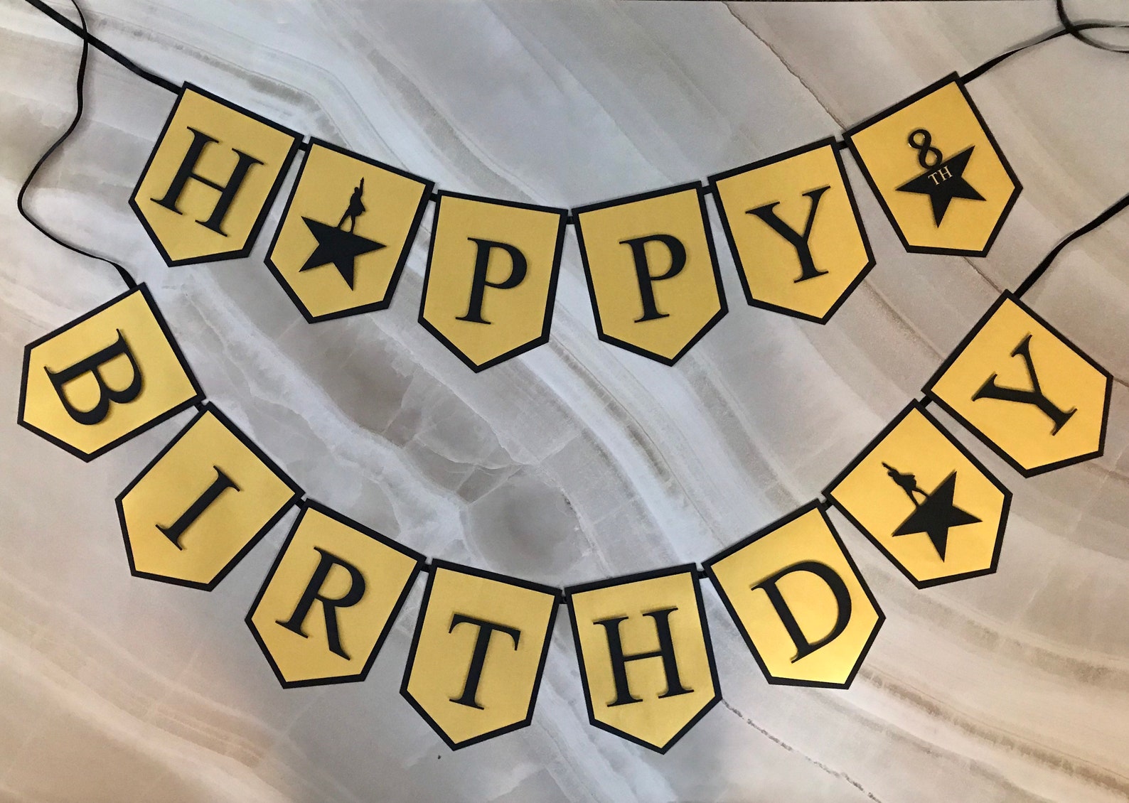 Hamilton Birthday Banner Hamilton Musical Inspired Birthday | Etsy