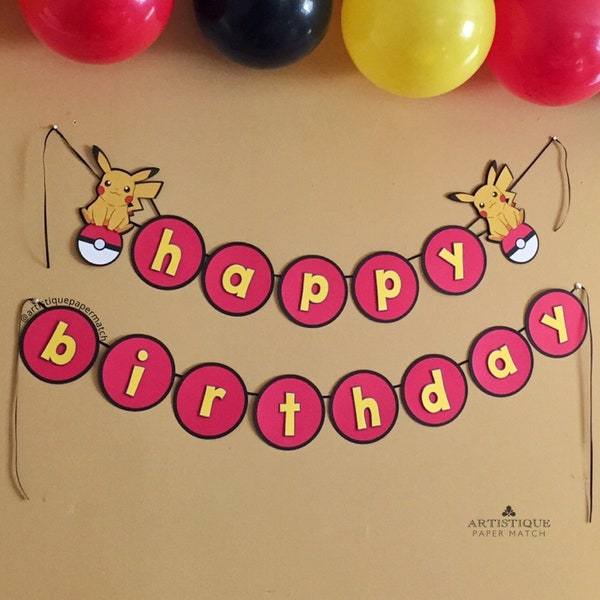Pikachu Birthday Party Supplies - Etsy