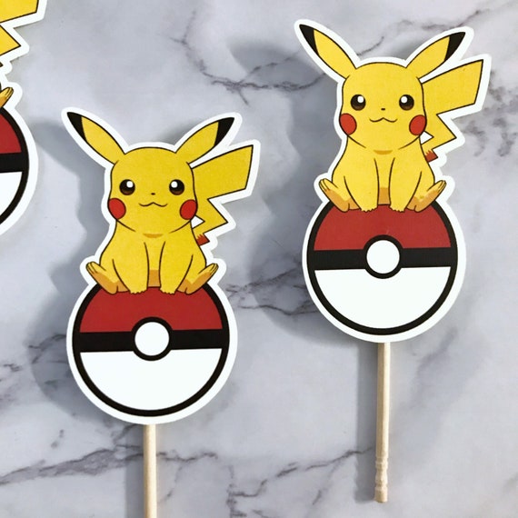 Pikachu Cupcake Toppers