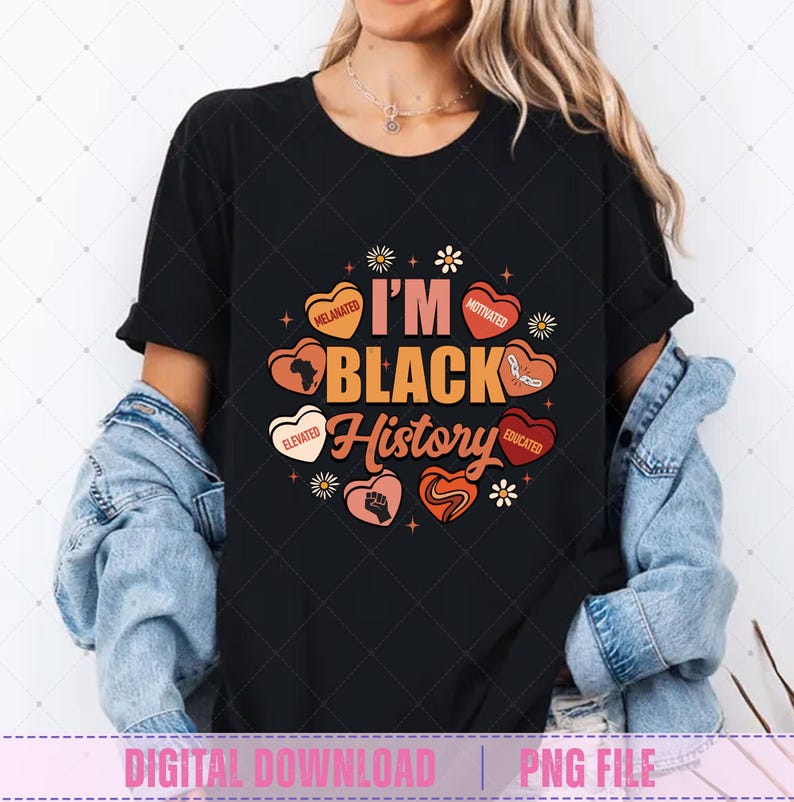 Coquette Heart Black History Month PNG, African Pattern, Digital ...