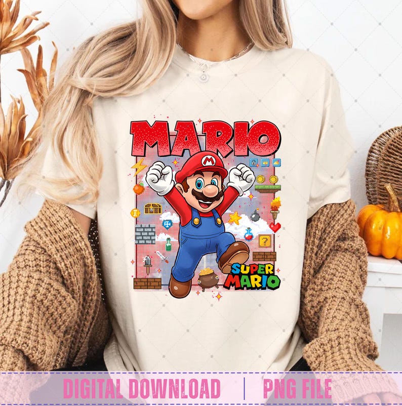 Super Mario Png, Disn-ey Bros Epic Universe, Family Group Matching - Etsy