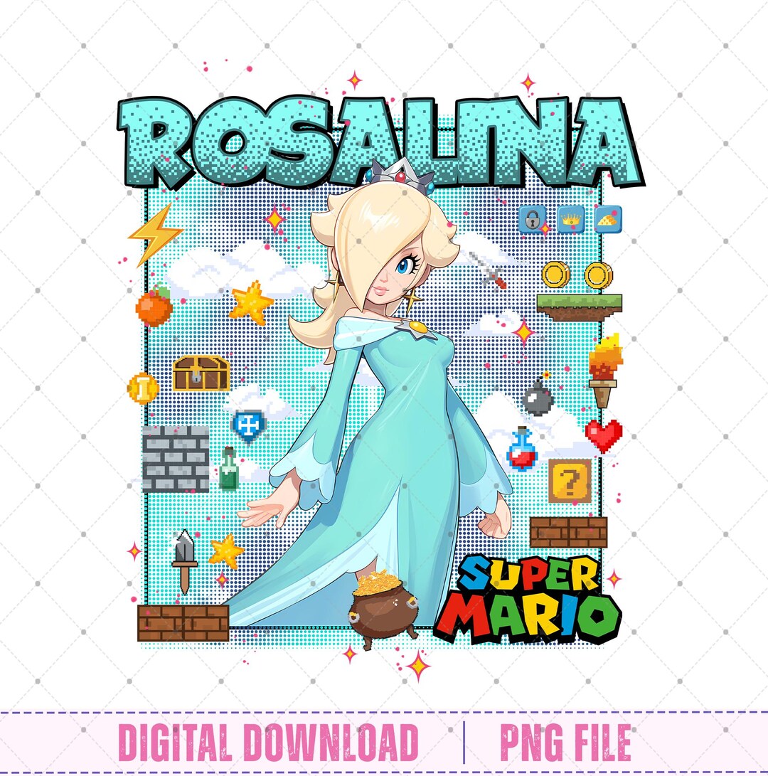 Super Mario Rosalina Png, Disn-ey Bros Epic Universe, Family Group Matching - Etsy