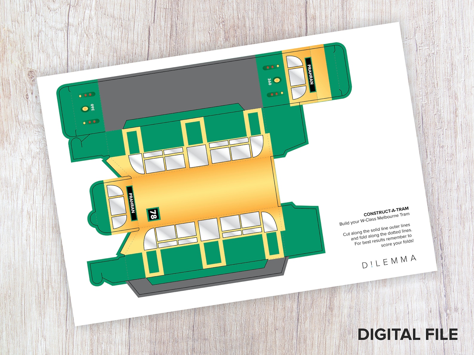 DIY W Class Melbourne Tram Paper Craft Teacher Learning Resource ...