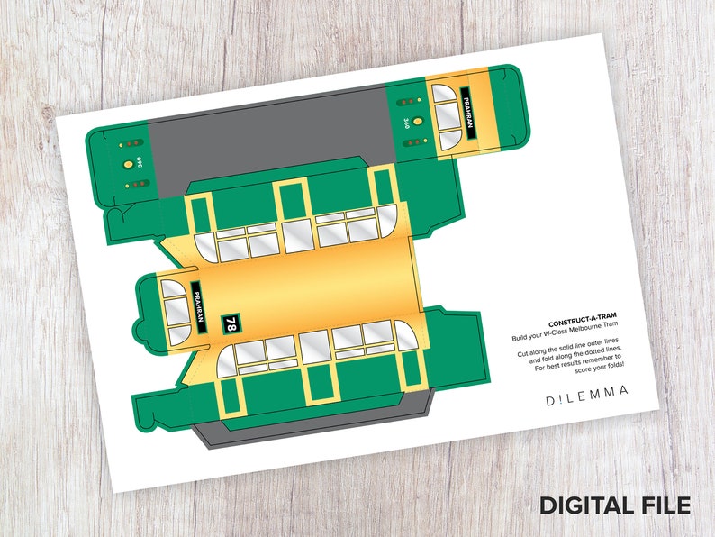 DIY W Class Melbourne Tram Paper Craft Teacher Learning Resource ...