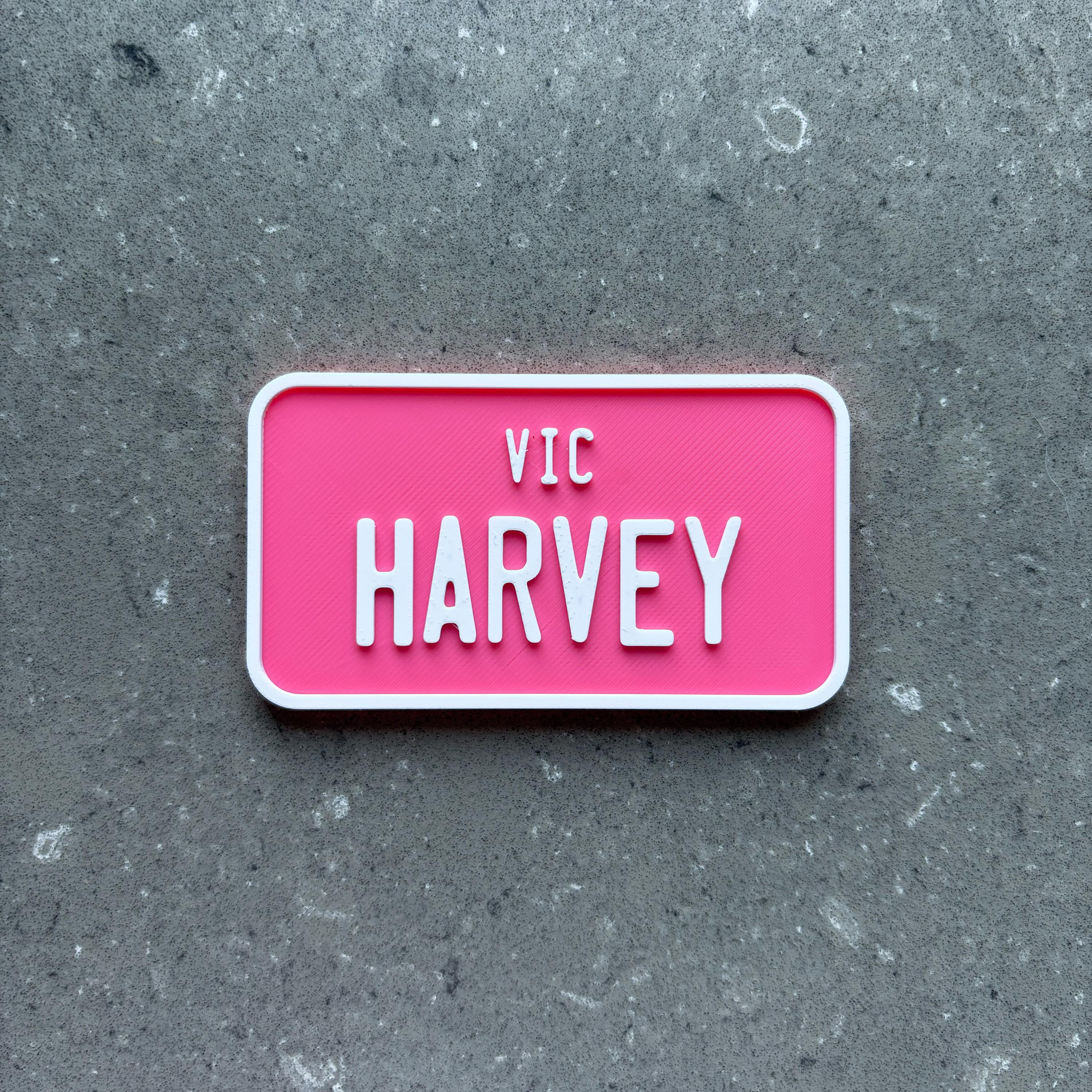 Custom Mini Kids Number Plate 3D Printed | Cozy Coupe Accessory ...