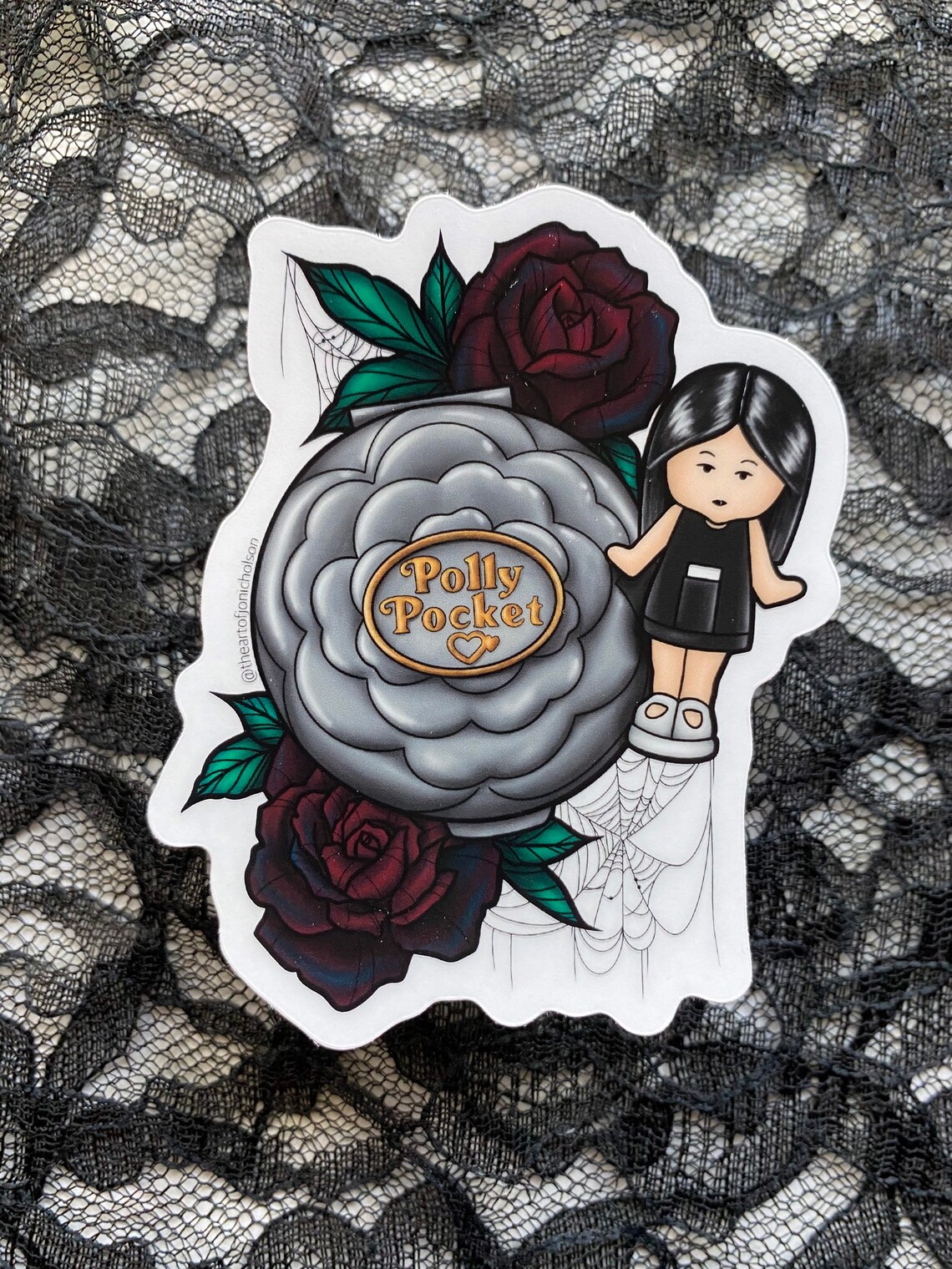 Goth Polly Pocket 3 Clear Sticker - Etsy