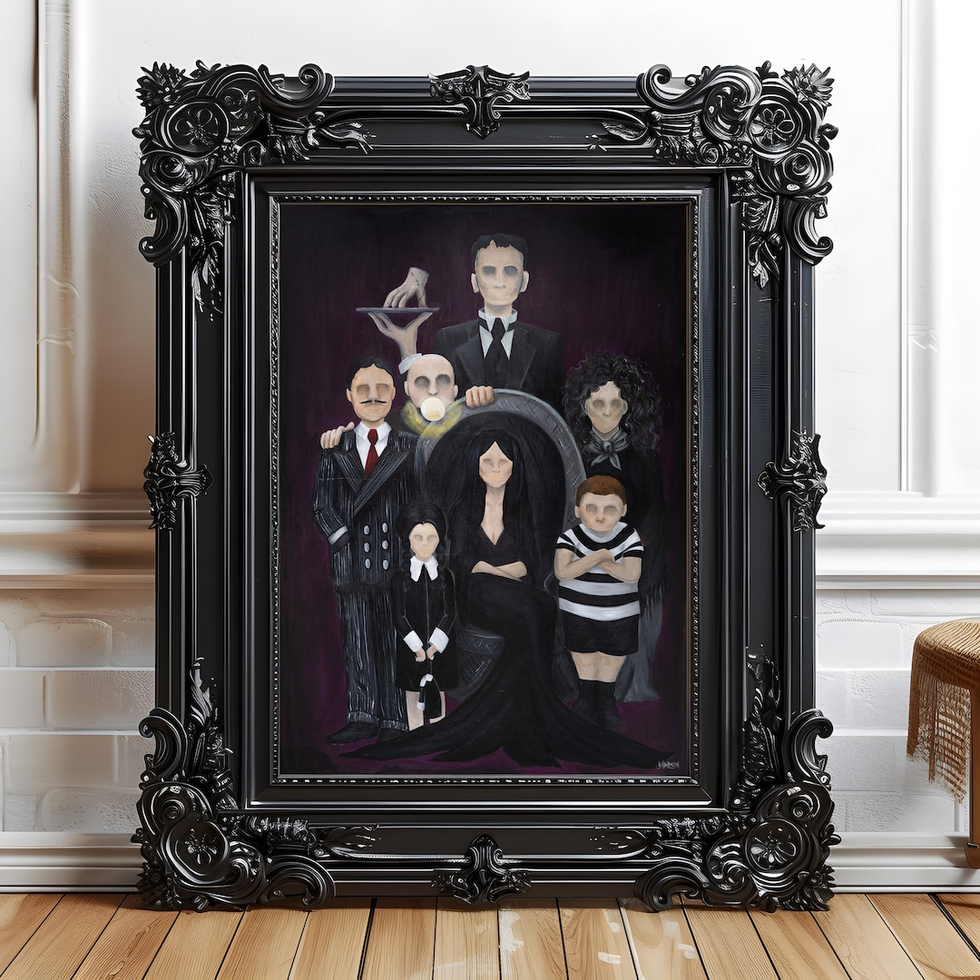 The Addams Family Painting Print - Etsy