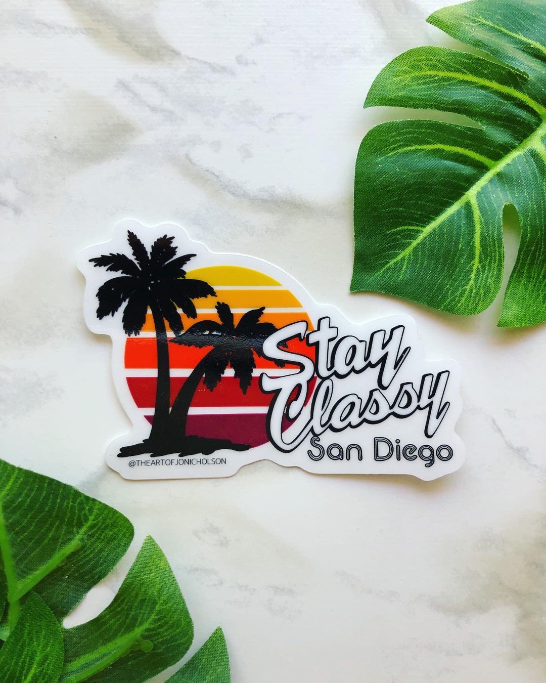 Stay Classy San Diego — 3“ Clear Sticker - Etsy