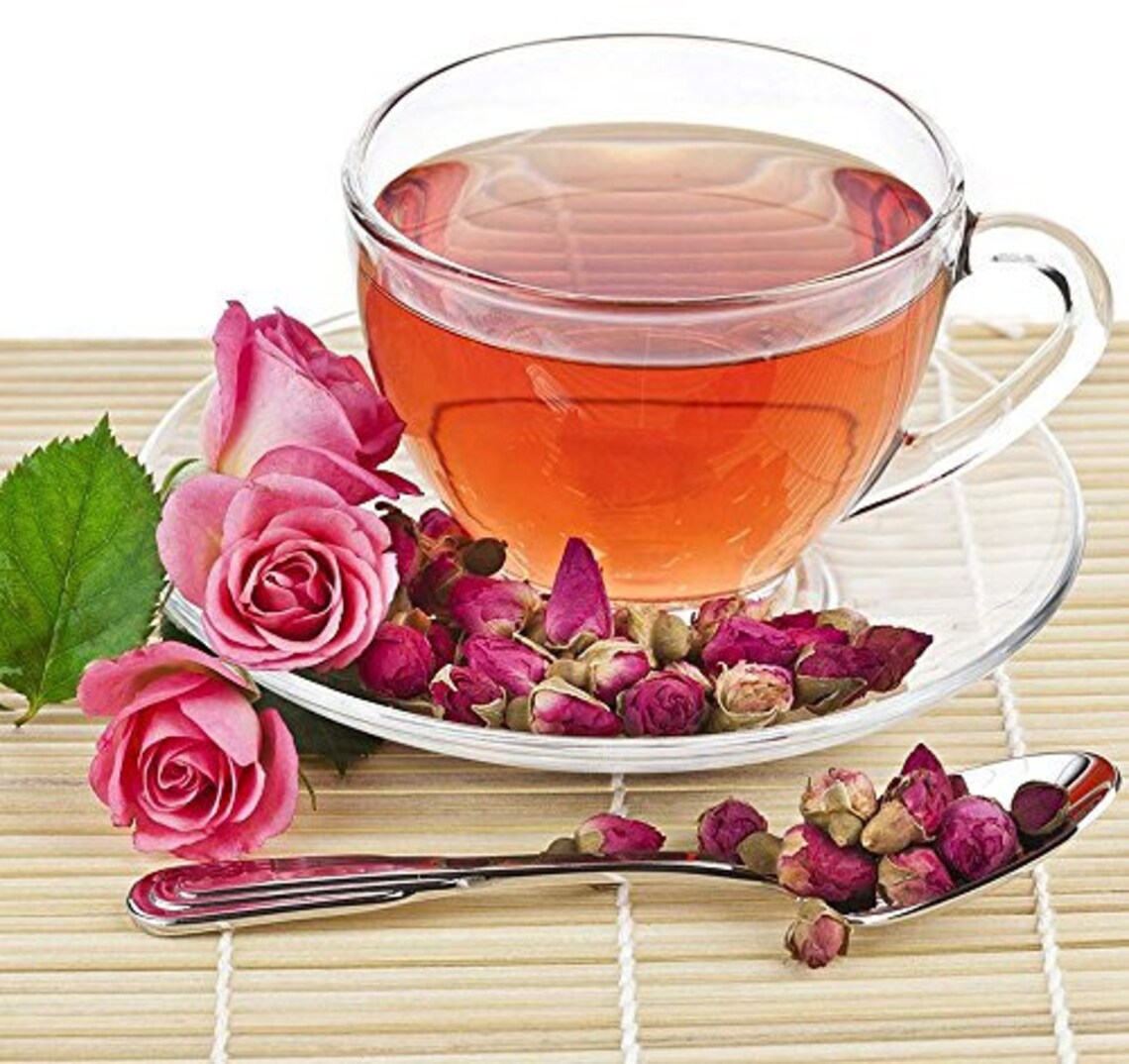 Pink Rose Buds Tea Perfect Rosebuds for Infusion Herbal Tea - Etsy