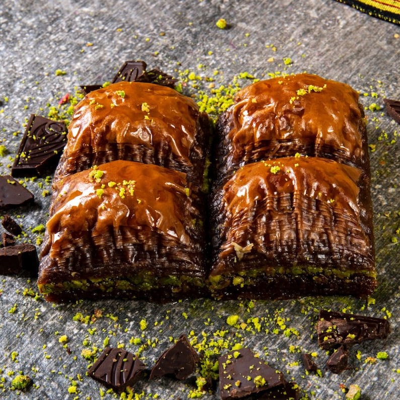 Chocolate Baklava Turkish Daily Handmade - Etsy