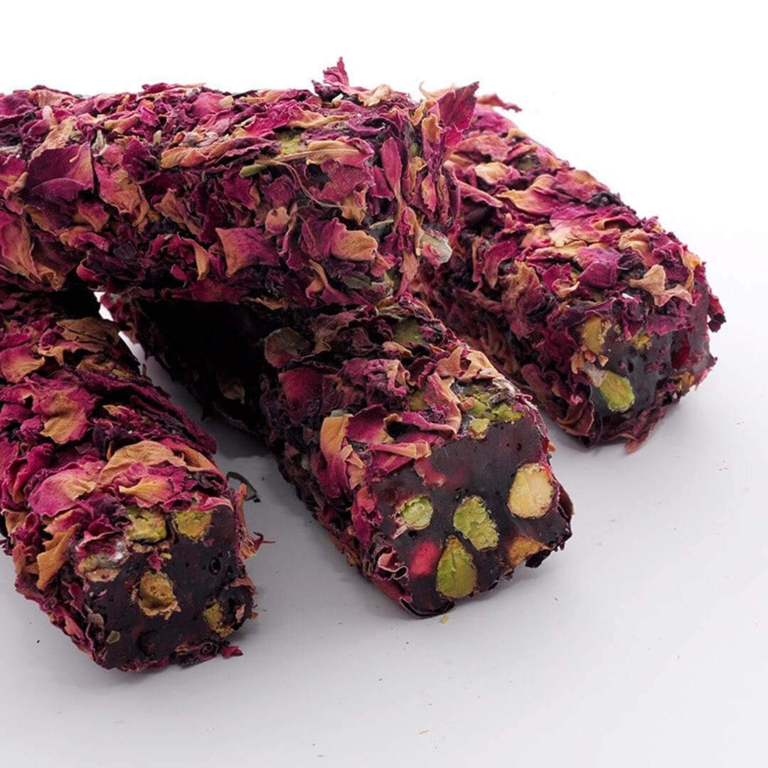 Rose Petals Covered Turkish Delight - Etsy