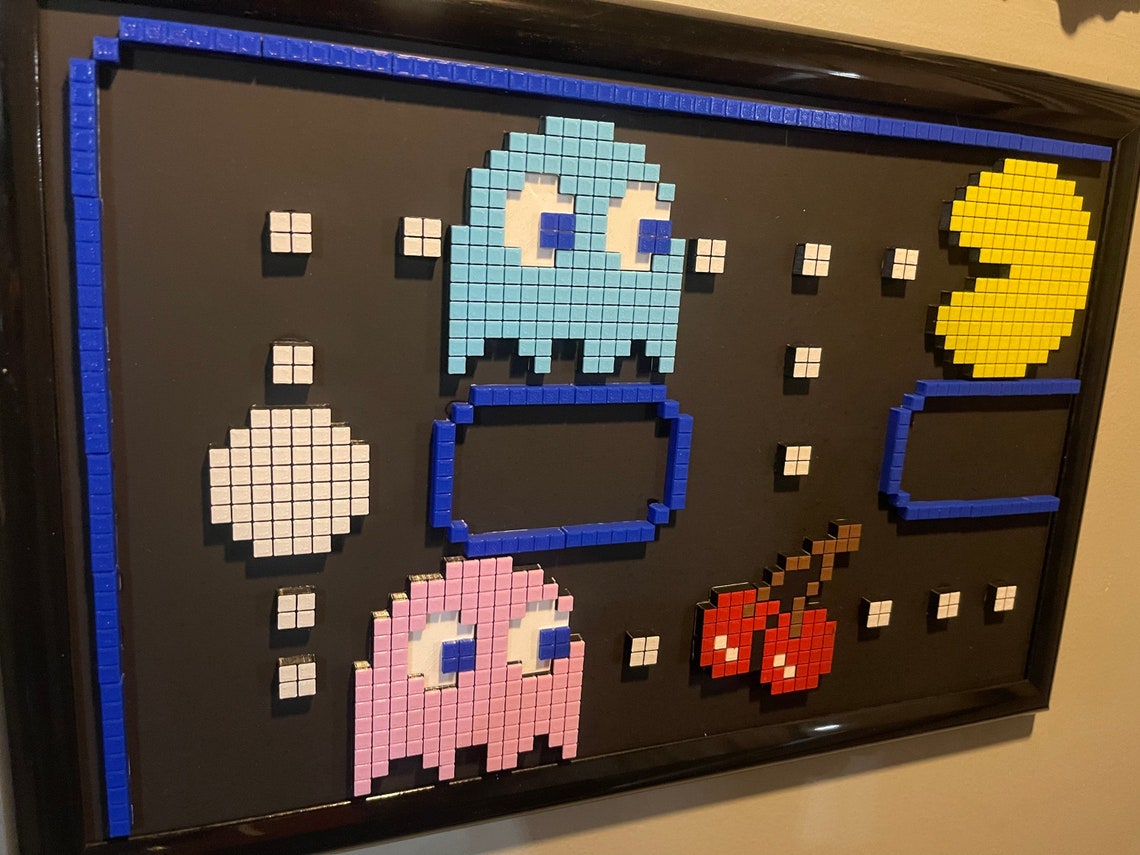 Pac Man Pixel Art | Etsy UK